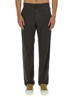 A.p.c. Regular Fit Cotton Blend Trousers
