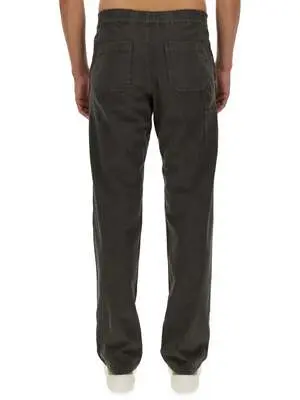 A.p.c. Regular Fit Cotton Blend Trousers