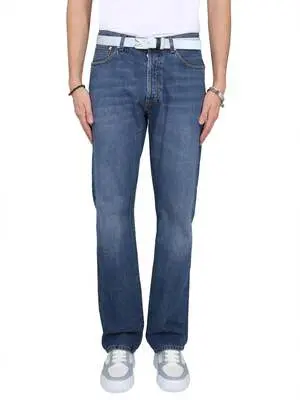 Alexander Mcqueen Button Detailed Jeans For Men