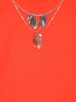 MARCELO BURLON COUNTY OF MILAN Feathers Fringe Dress