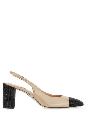 Rene Caovilla Slingback With Rhinestones