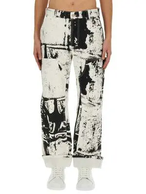 Alexander McQueen Workwear Jeans With Print