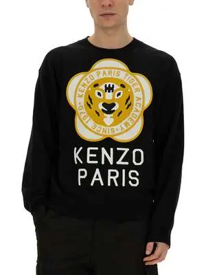 Kenzo Logo Jersey - Black