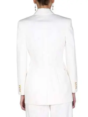 Alexander McQueen Double-breasted Jacket - White