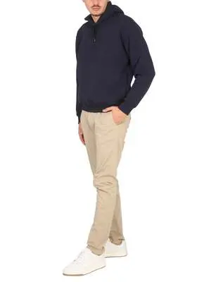 Aspesi Hooded Sweatshirt With Embossed Logo - Blue