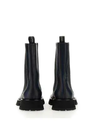 Alexander McQueen Leather Chelsea Boots
