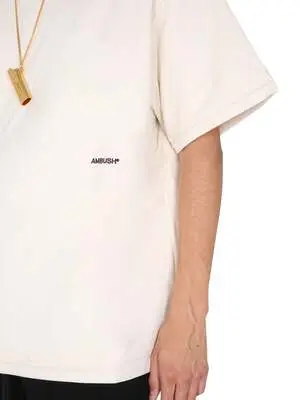 AMBUSH Padded T Shirt With Embroidered Logo - Ivory