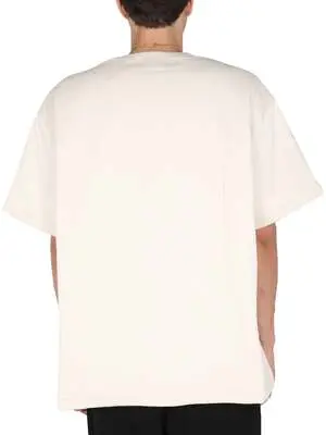 AMBUSH Padded T Shirt With Embroidered Logo - Ivory