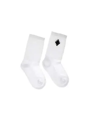MARCELO BURLON COUNTY OF MILAN Logo Ankle Socks - White