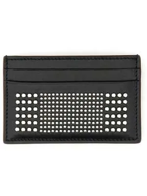 Alexander McQueen Alexander Mc Queen Leather Card Holder - Black