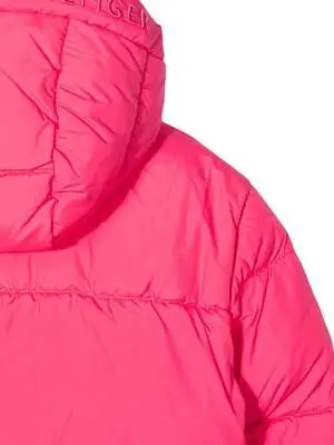 Tommy Hilfiger Hooded Puffer Jacket - Fuchsia