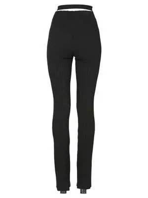 ANDREÄDAMO Ribbed Trousers With Cut-out Belt