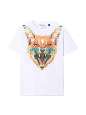 MARCELO BURLON COUNTY OF MILAN Printed Cotton Jersey T-shirt - White