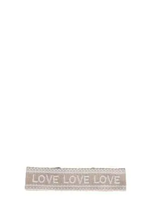 LABEL K Braided Fabric Bracelet - Beige