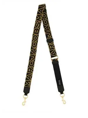 Marc Jacobs Fabric Strap With Logo - Black