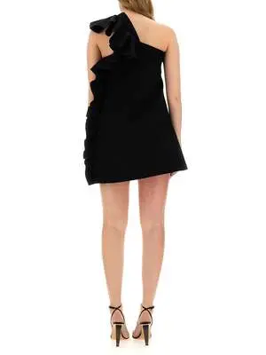 MSGM Ruffled Dress - Black