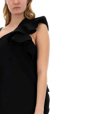 MSGM Ruffled Dress - Black