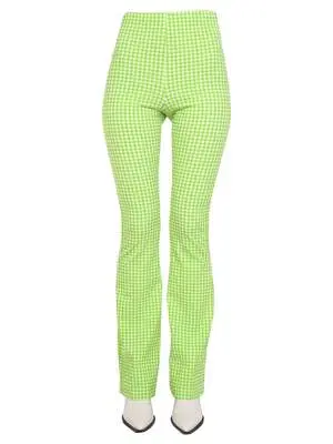 MSGM Plaid Pattern Trousers - Green