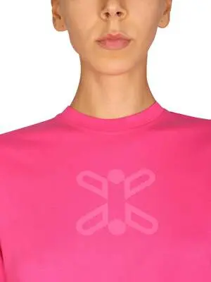 Alexander McQueen T-shirt With Logo - Fuchsia