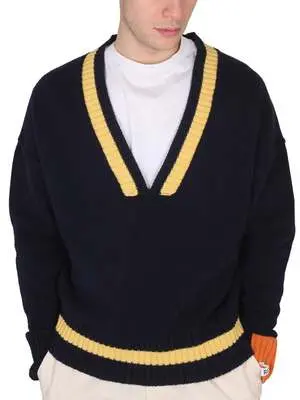 RIGHT FOR V-neck Jersey Top - Multicolour