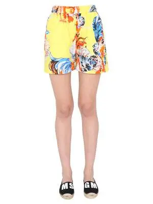 Msgm Printed Shorts For Women