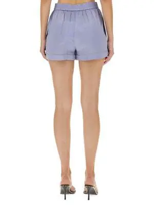 Alexander Wang Shorts With Logo - Blue