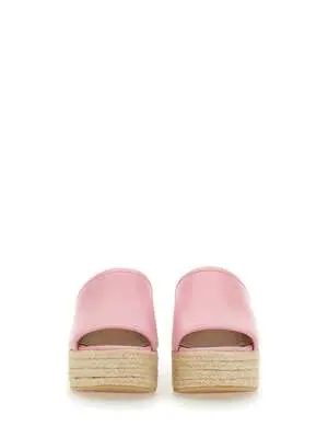 Moschino Leather Sandals - Pink