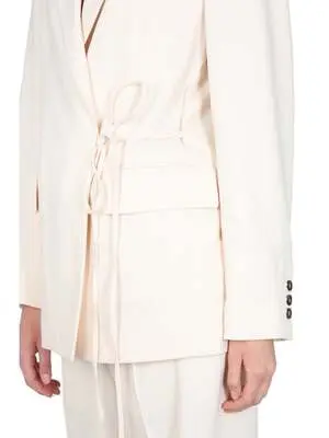 MSGM Viscose Blazer - Ivory