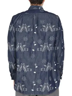Engineered Garments Bird' Embroidery Shirt