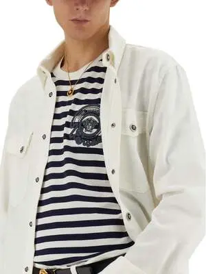 Versace Striped T Shirt - Multicolour