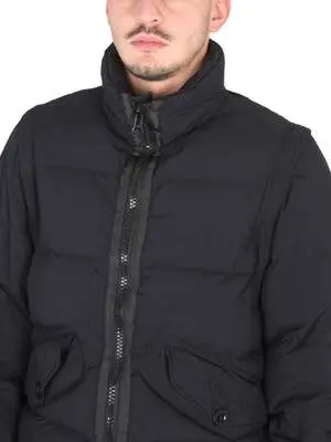 TEN C Down Jacket With Removable Sleeves