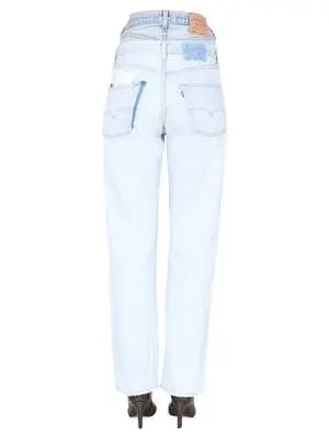 1/OFF PARIS Double Waisted Jeans - Denim