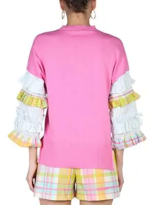 Moschino Ruffles Jersey Top