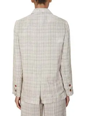 ALYSI Double-breasted Blazer - Beige