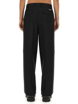 Versace Wide Leg Wool Pants