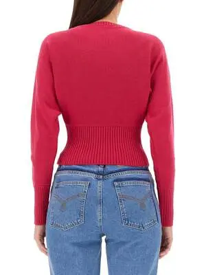 Moschino Peace Symbol Jersey - Fuchsia