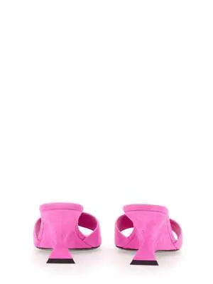 Attico Cheope Suede Mules - Fuchsia