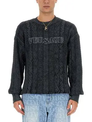 Versace Cuffed Sweaters For Men