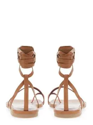 Staud Nicola Gladiator Sandals - Buff