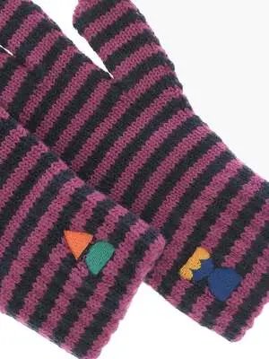 BOBO CHOSES Striped Knitted Gloves