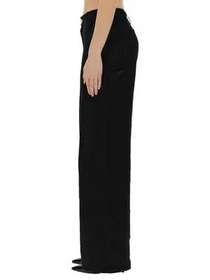 Moschino Wide Leg Pants - Black
