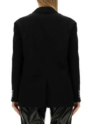 Moschino Single-breasted Jacket - Black