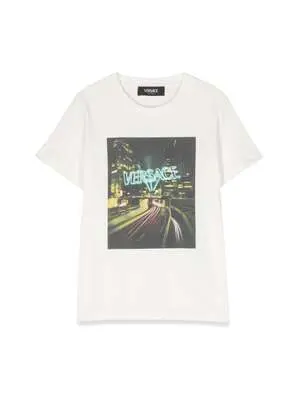 Versace Printed Jersey T-shirt - White