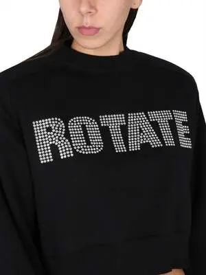 ROTATE BY BIRGER CHRISTENSEN Cropped Shirt With Logo