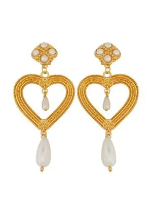 Moschino Heart Shaped Earrings - Multicolour