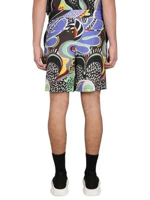 Moschino Psychedelic Print Bermuda Shorts - Multicolour