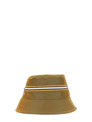 K-WAY Bucket Hat With Logo Zipper - Gold