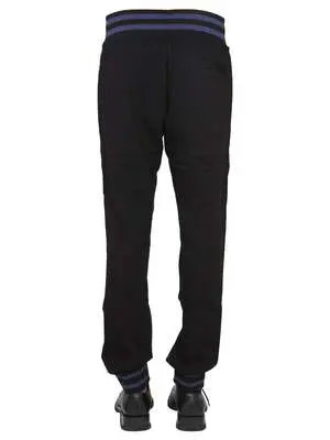 Versace Jogging Pants With Elastic - Black