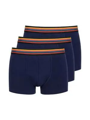 Paul Smith Pack With Three Boxer Shorts - Blue