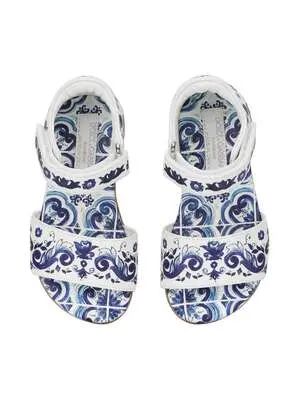 Dolce & Gabbana Azulejos Sandals